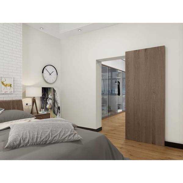 Calhome 40 In Soft Close And Open Interior Hidden Track Sliding Barn Door Hardware Set Shop